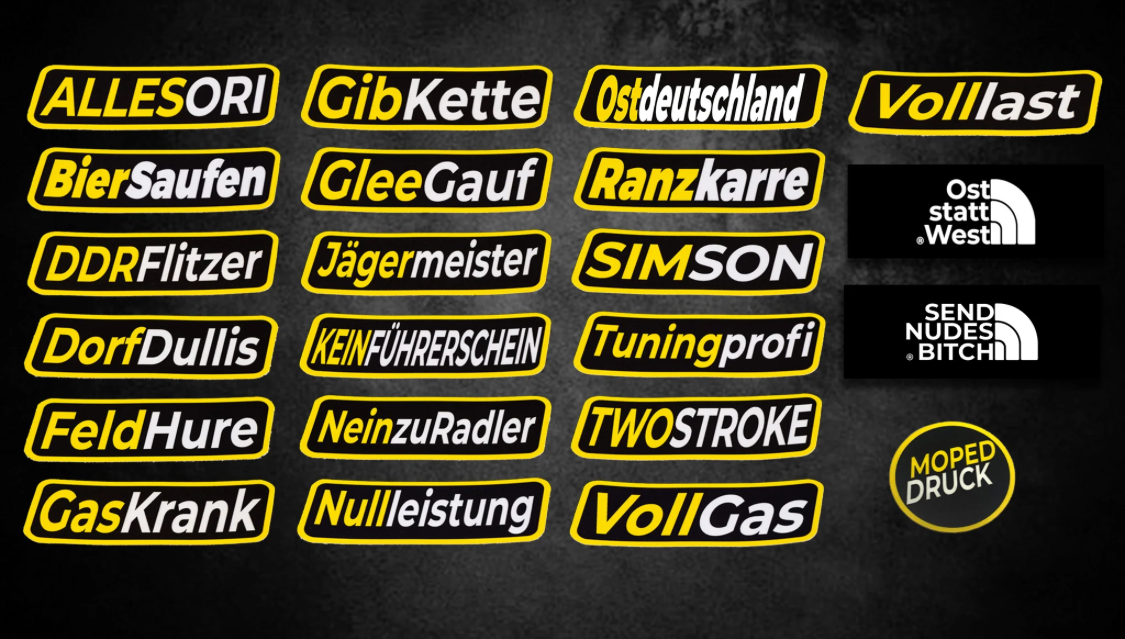 STANDARD STICKER – mopeddruck